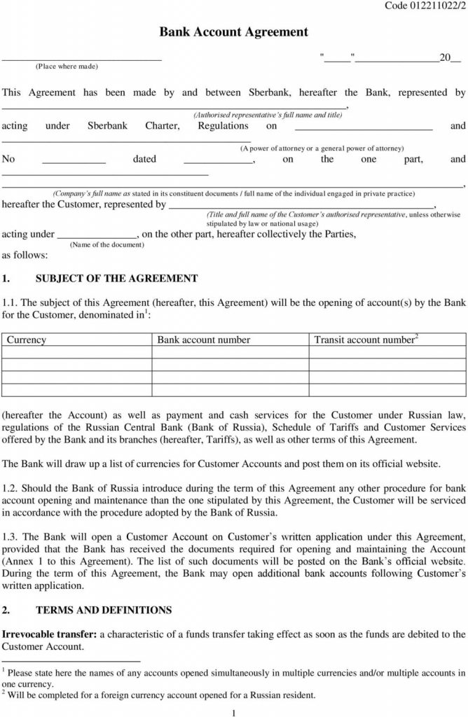 What is an Account Agreement? - Zaviad